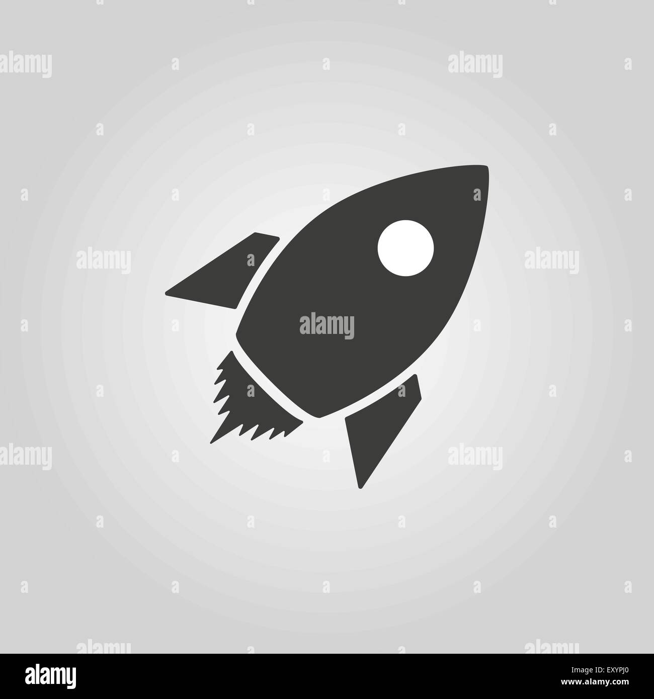 The rocket icon. Launch and speed symbol. Flat Stock Vector Image & Art ...