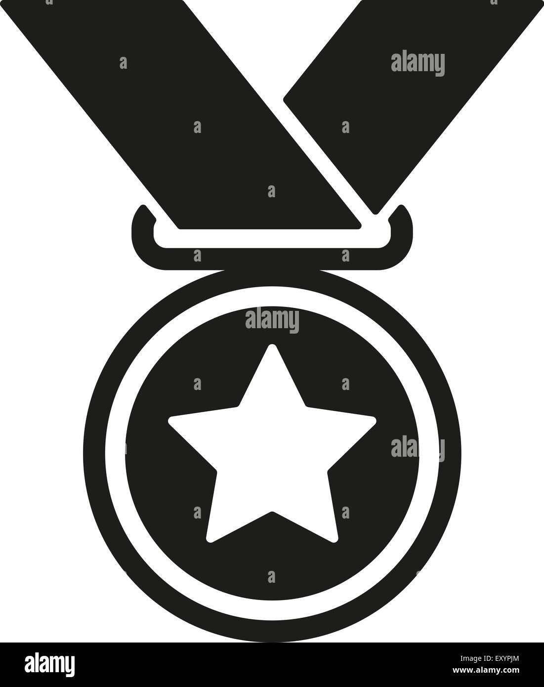 The medal icon. Prize symbol. Flat Stock Vector Image & Art - Alamy