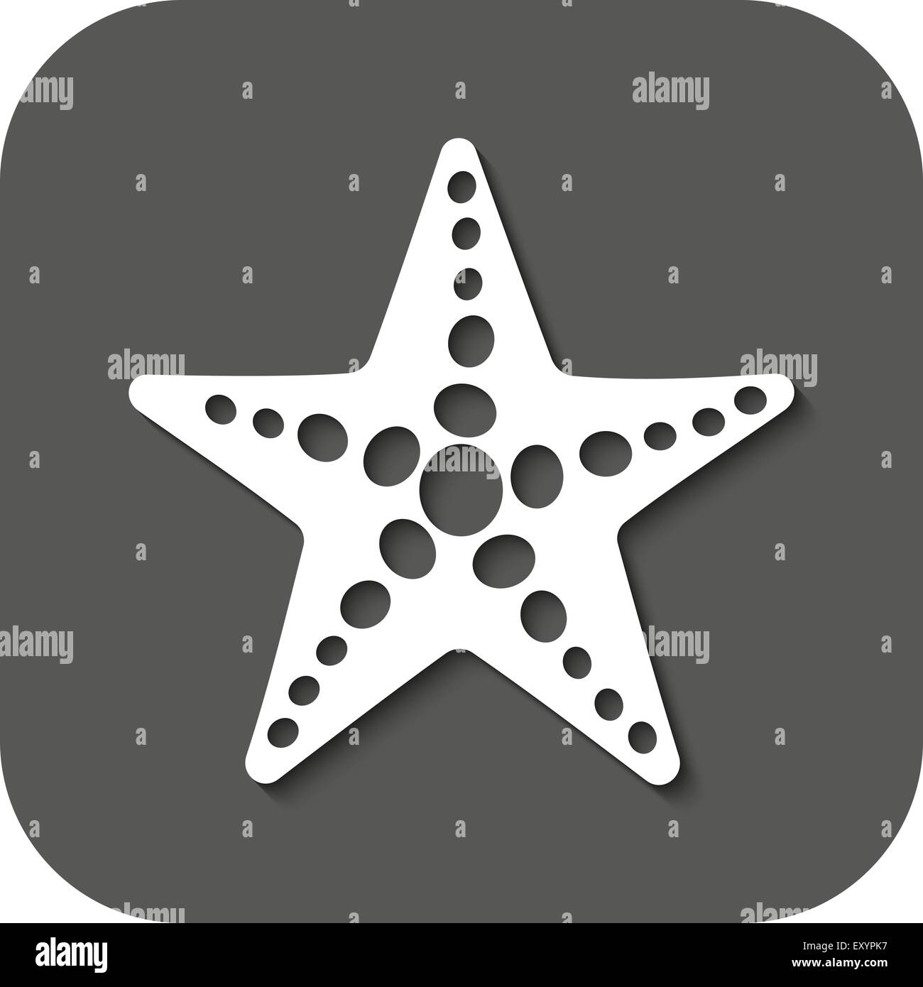 The starfish icon. Ocean symbol. Flat Stock Vector Image & Art - Alamy