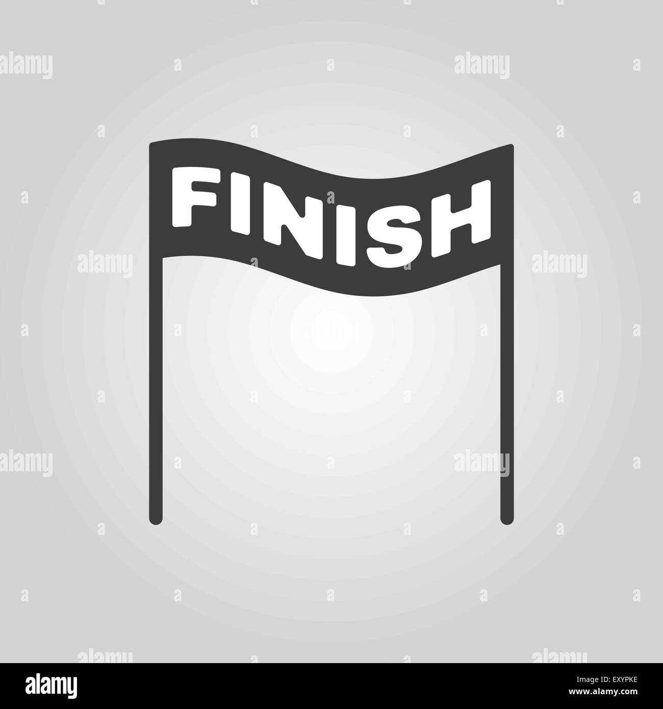 The finish icon. Finish symbol. Flat Stock Vector Image & Art - Alamy