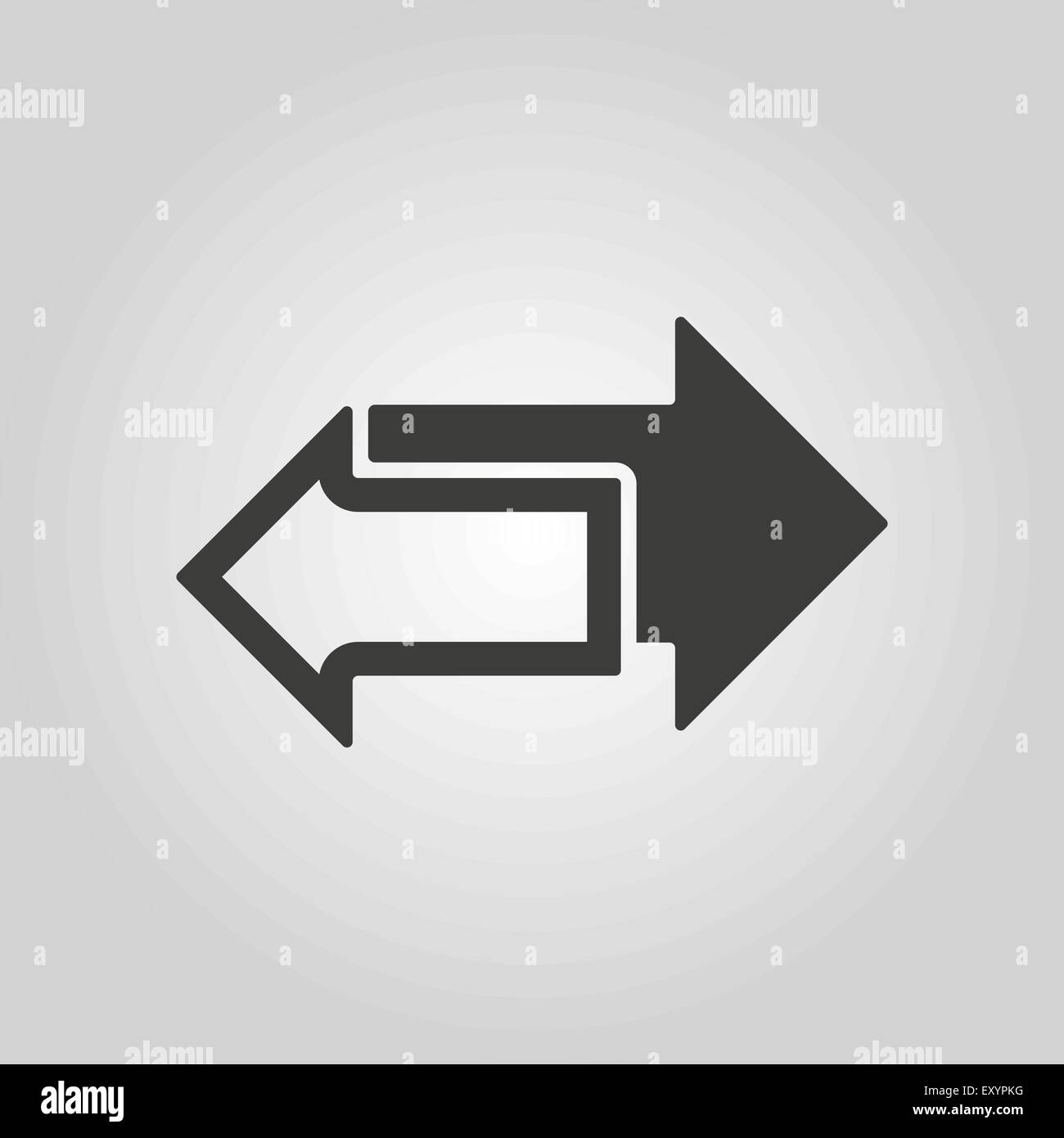 The left and right arrows icon. Arrows symbol Stock Vector Image & Art ...