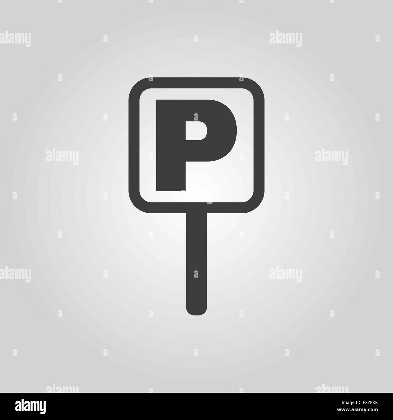 The car parking icon. Parking symbol. Flat Stock Vector Image & Art - Alamy