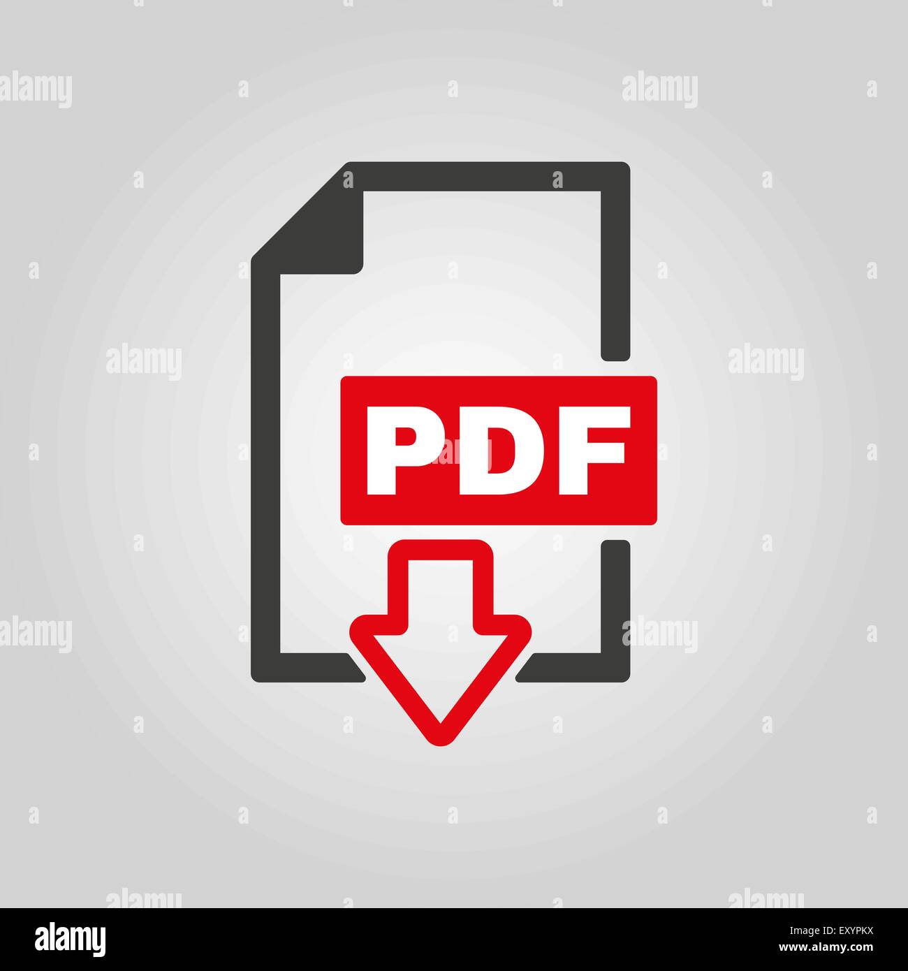 The PDF icon. File format symbol. Flat Stock Vector Image & Art - Alamy