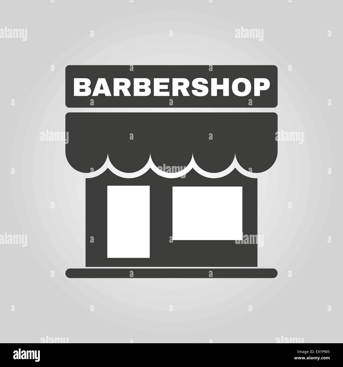 The barbershop building icon. Barbershop symbol. Flat Stock Vector ...