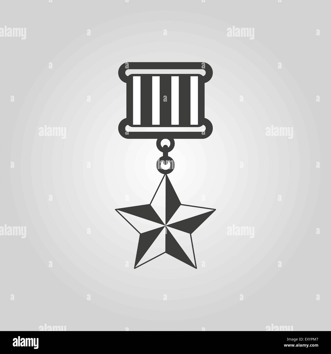 The medal icon. honor symbol. Flat Stock Vector Image & Art - Alamy