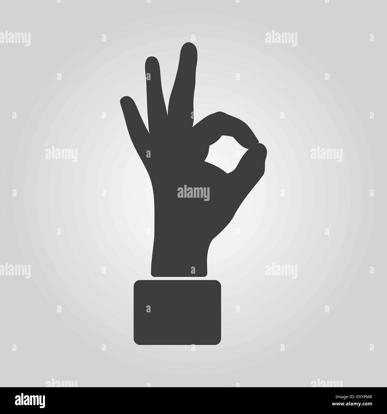 The OK icon. Okay symbol. Flat Stock Vector Image & Art - Alamy