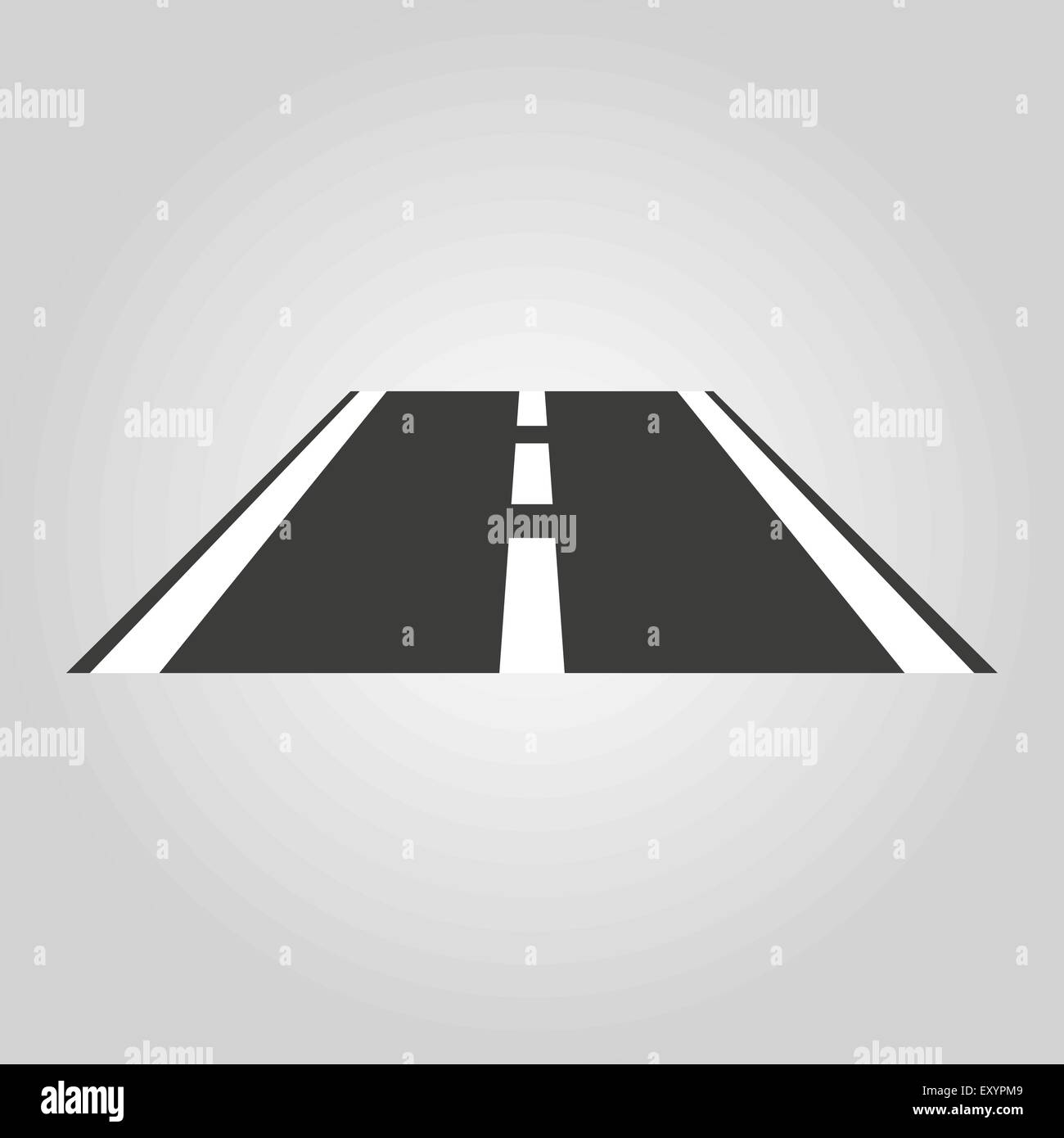 The road icon. Highway symbol. Flat Stock Vector Image & Art - Alamy