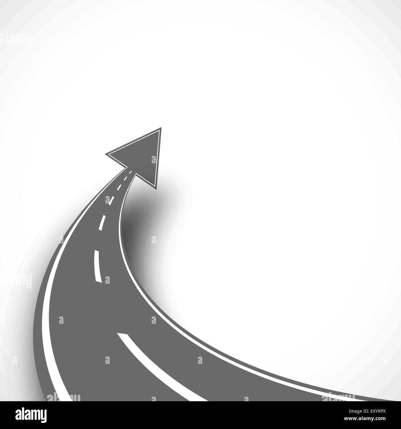 Road with arrow Stock Vector Image & Art - Alamy