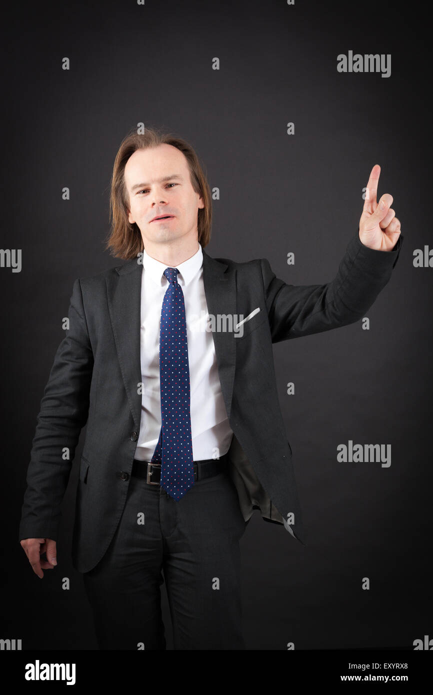 Long shot handsome smiling businessman hi-res stock photography and ...