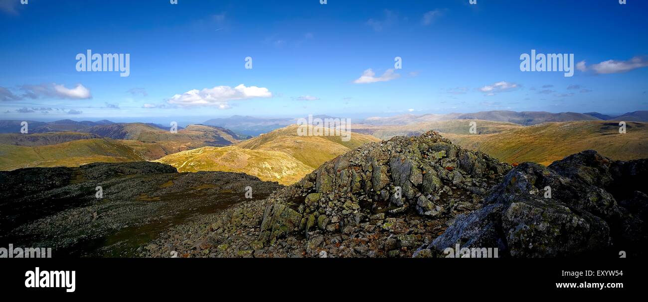 The Northern Fells from Esk Pike Stock Photo - Alamy