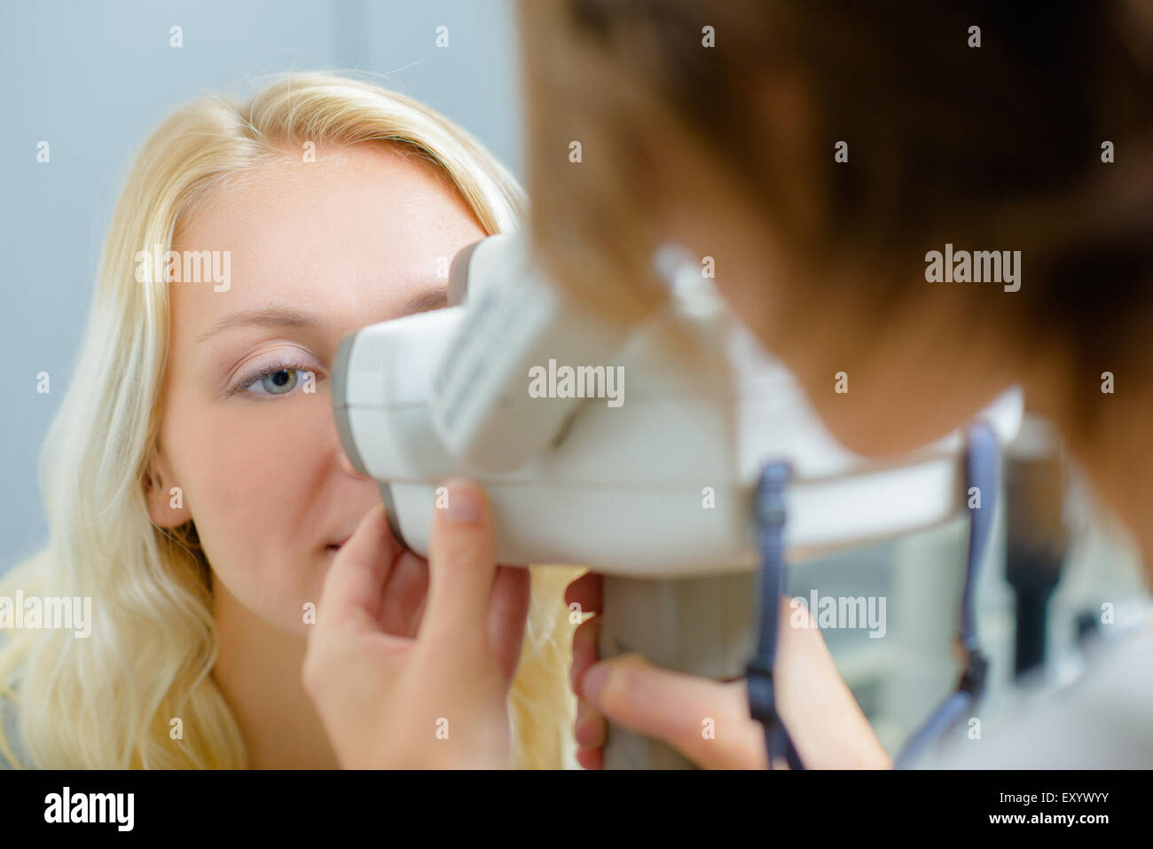 Modern eye test Stock Photo - Alamy