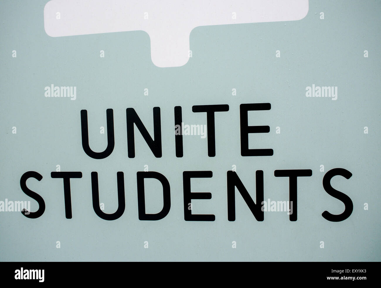 Unite Students sign Stock Photo - Alamy
