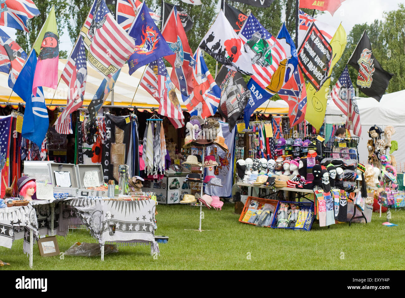 assortment of flags flying at a show Stock Photo - Alamy
