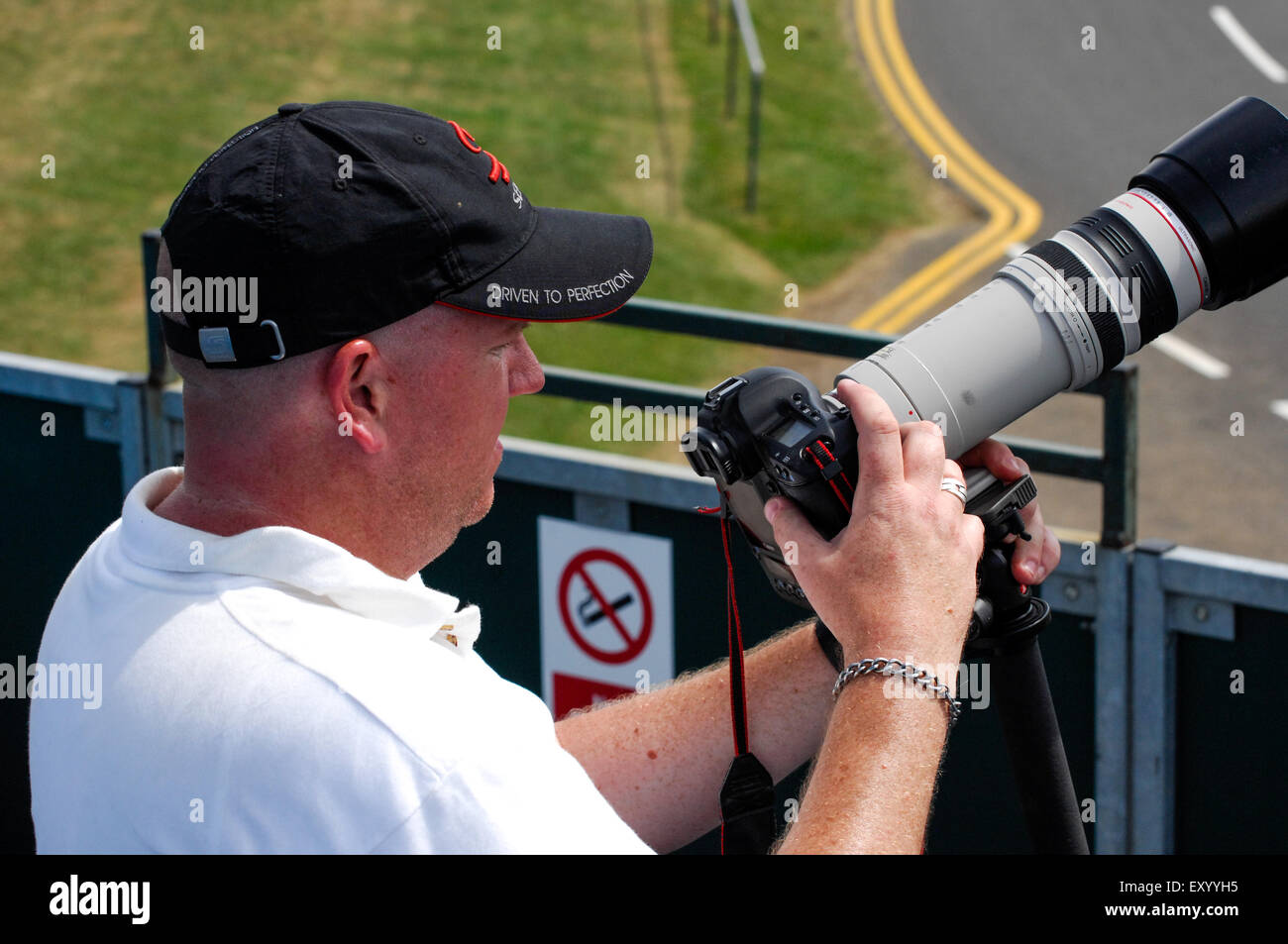 Photographer at Silverstone logo Stock Photo - Alamy