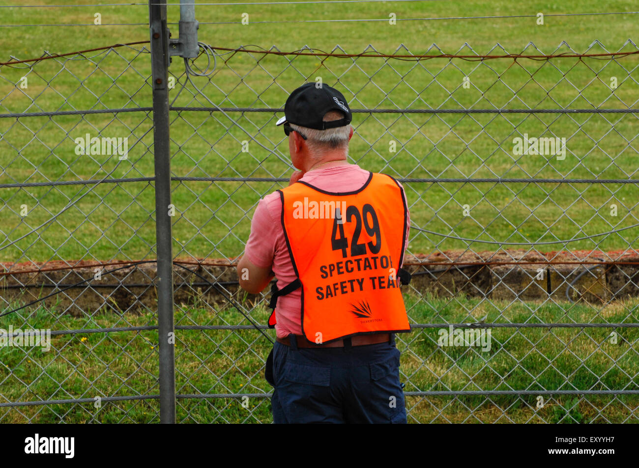 Silverstone safety marshall Stock Photo - Alamy