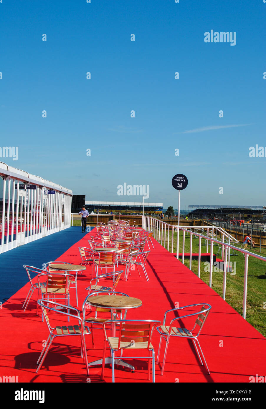 Silverstone Corporate viewing stand Stock Photo - Alamy