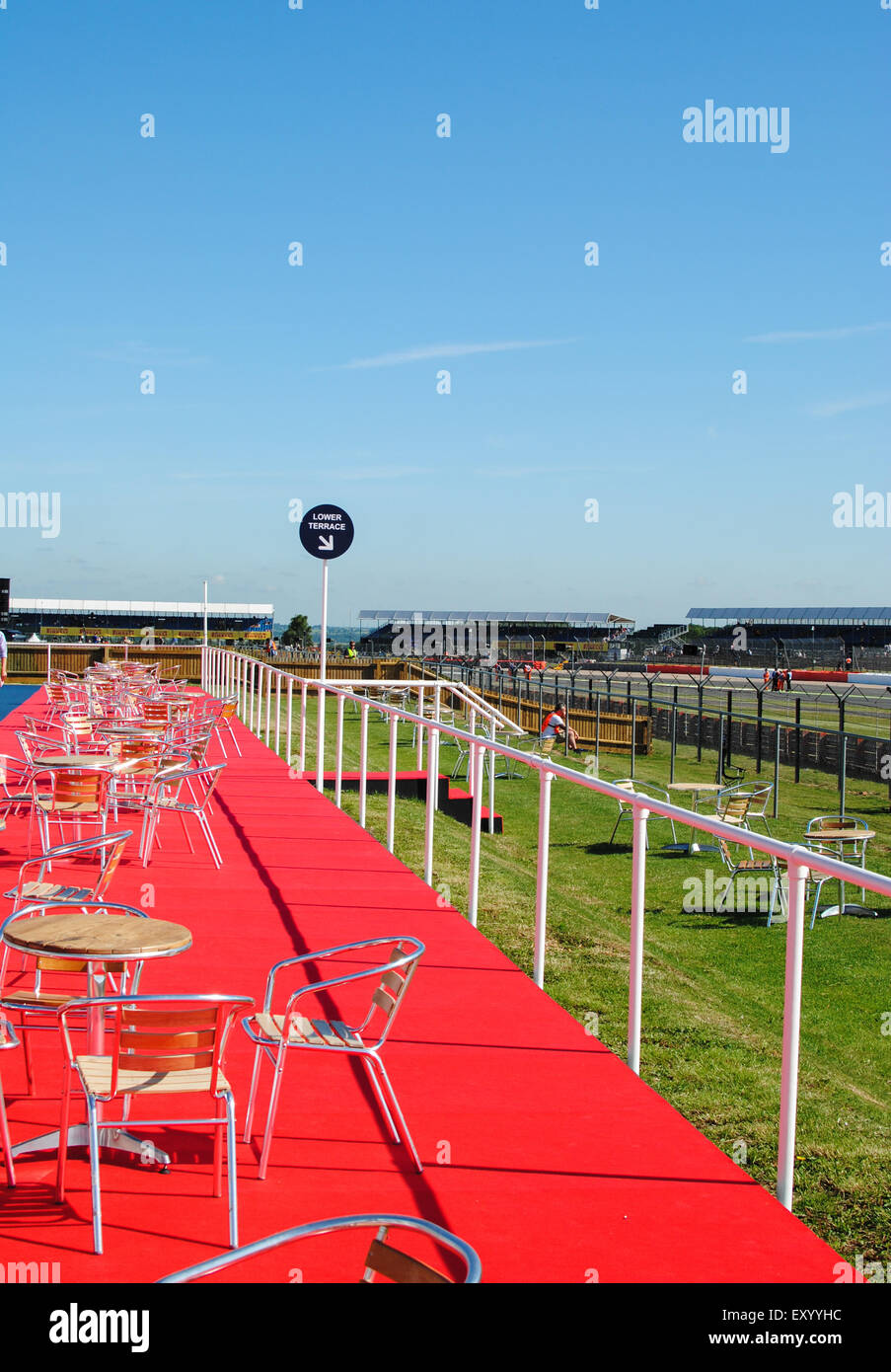 Silverstone Corporate viewing stand Stock Photo - Alamy