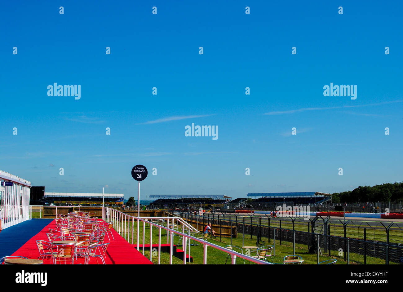 Silverstone Corporate viewing stand Stock Photo - Alamy