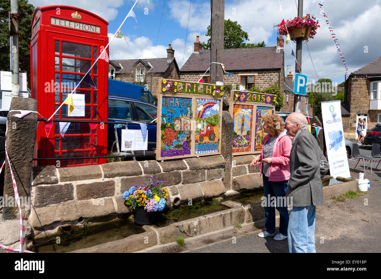 Market Place, Crich, Derbyshire, U.K. 18th July 2015. The first ever ...