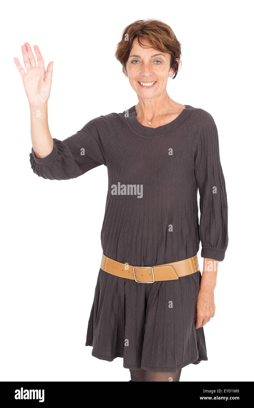 Beautiful woman doing different expressions in different sets of ...