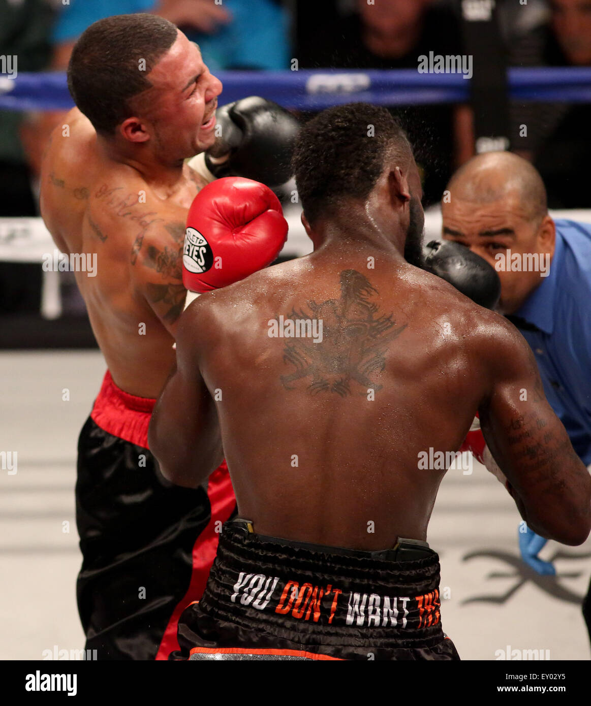Bethlehem, Pennsylvania, USA. 17th July, 2015. SAMUEL CLARKSON (black ...