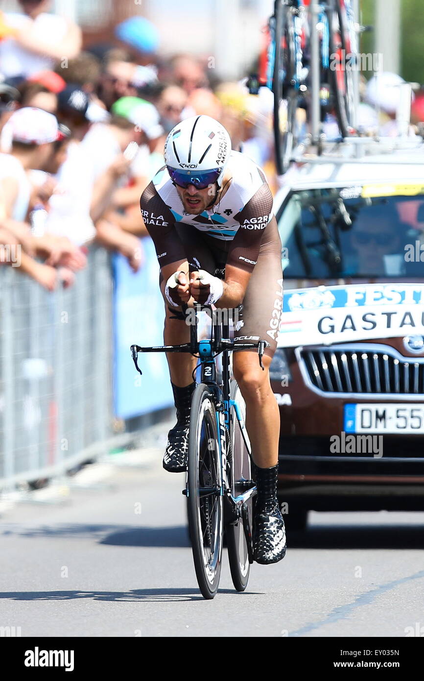 Ben Gastauer/AG2R La Mondiale - 04.07.2015 - Etape 1 : Contre la Monte ...
