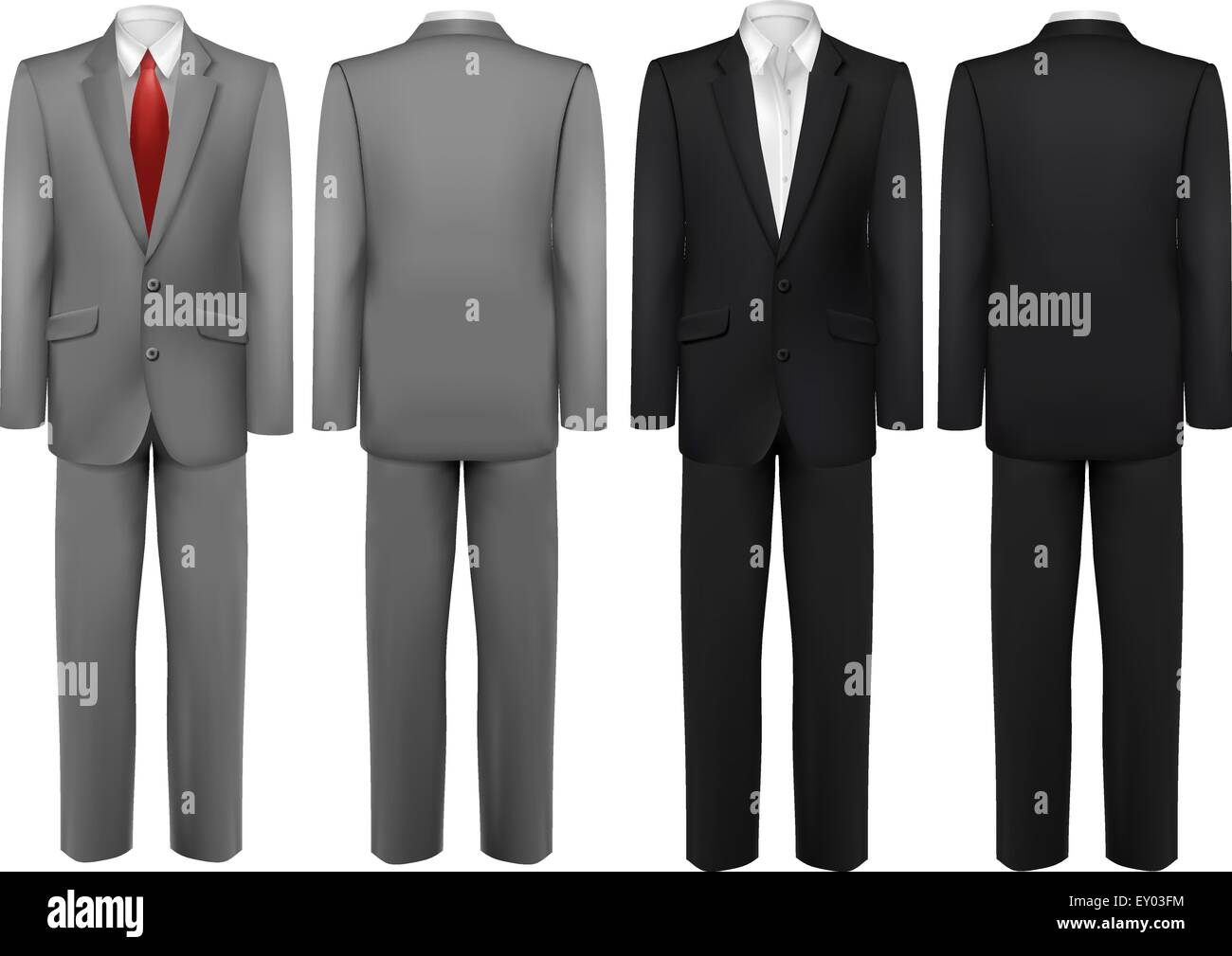 Grey suits Stock Vector Images - Alamy