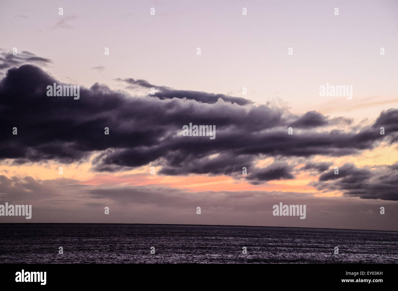 Colored Clouds at Sunset Stock Photo - Alamy