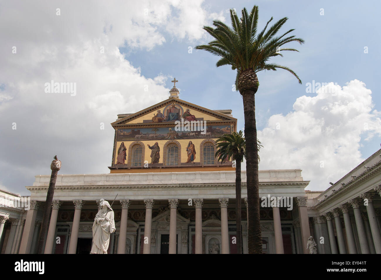 Basilica Saint Paul outside the walls Rome Italy Stock Photo - Alamy