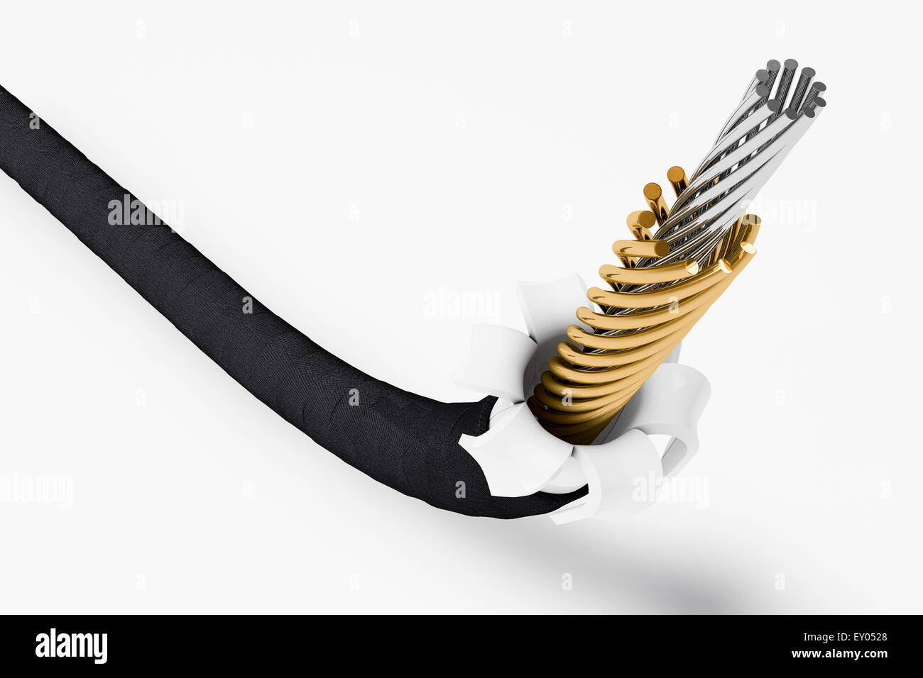 Shiny copper wire Cut Out Stock Images & Pictures - Alamy