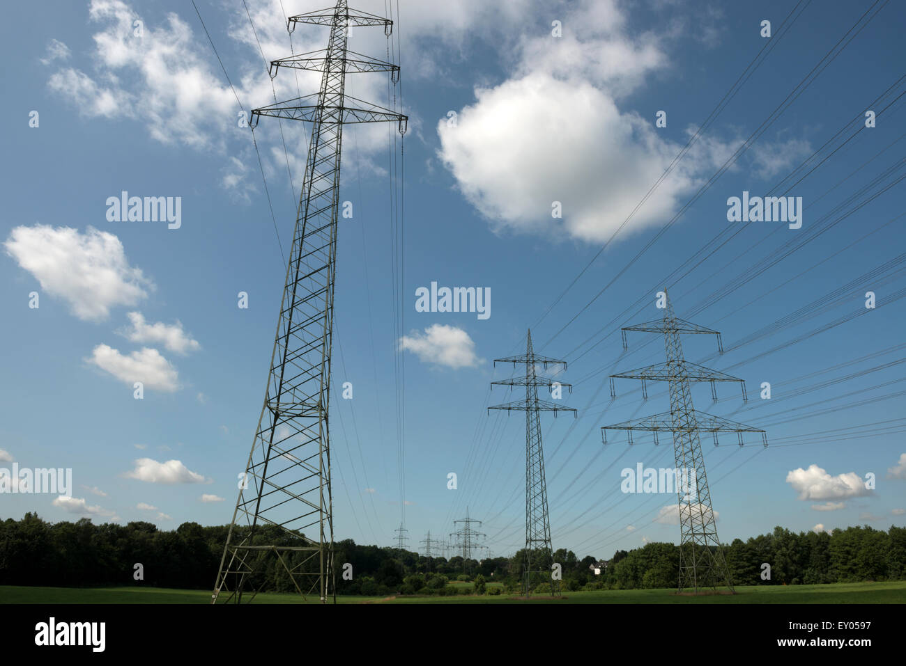 High voltage power lines germany hi-res stock photography and images ...