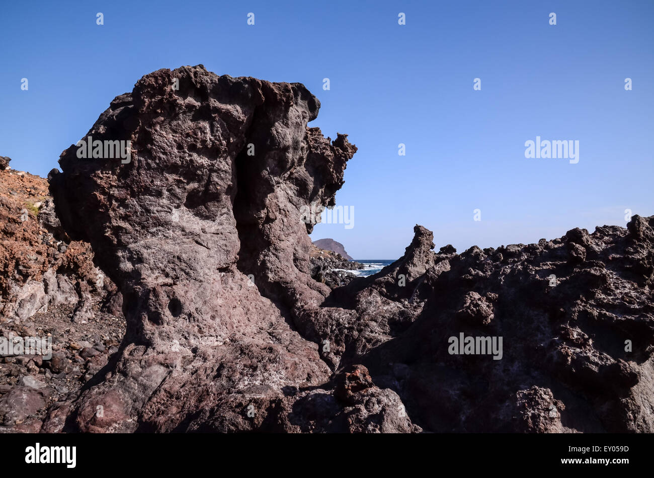 Basaltic Lava Formation Stock Photo - Alamy
