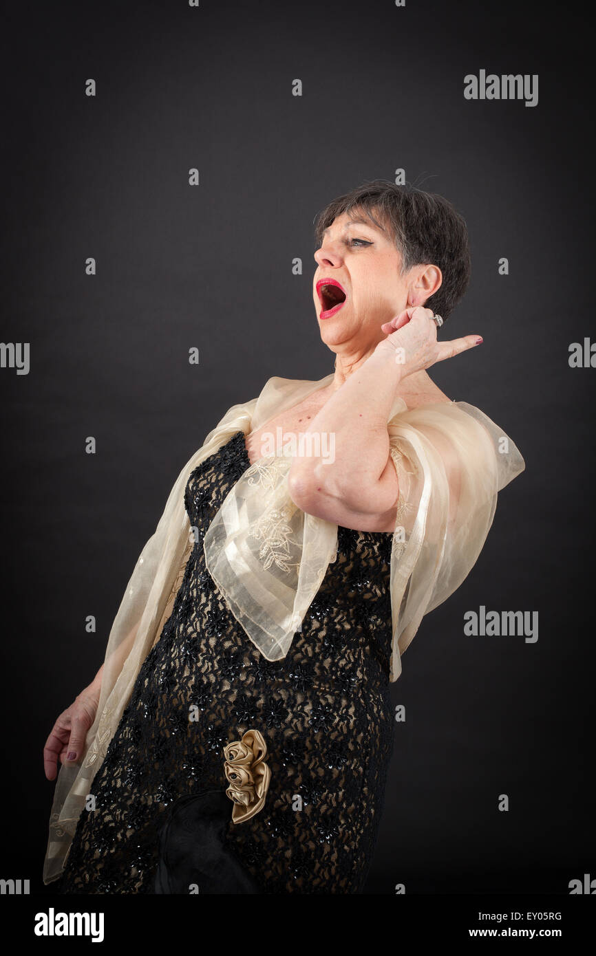 Mature woman drunk party hi-res stock photography and images - Alamy