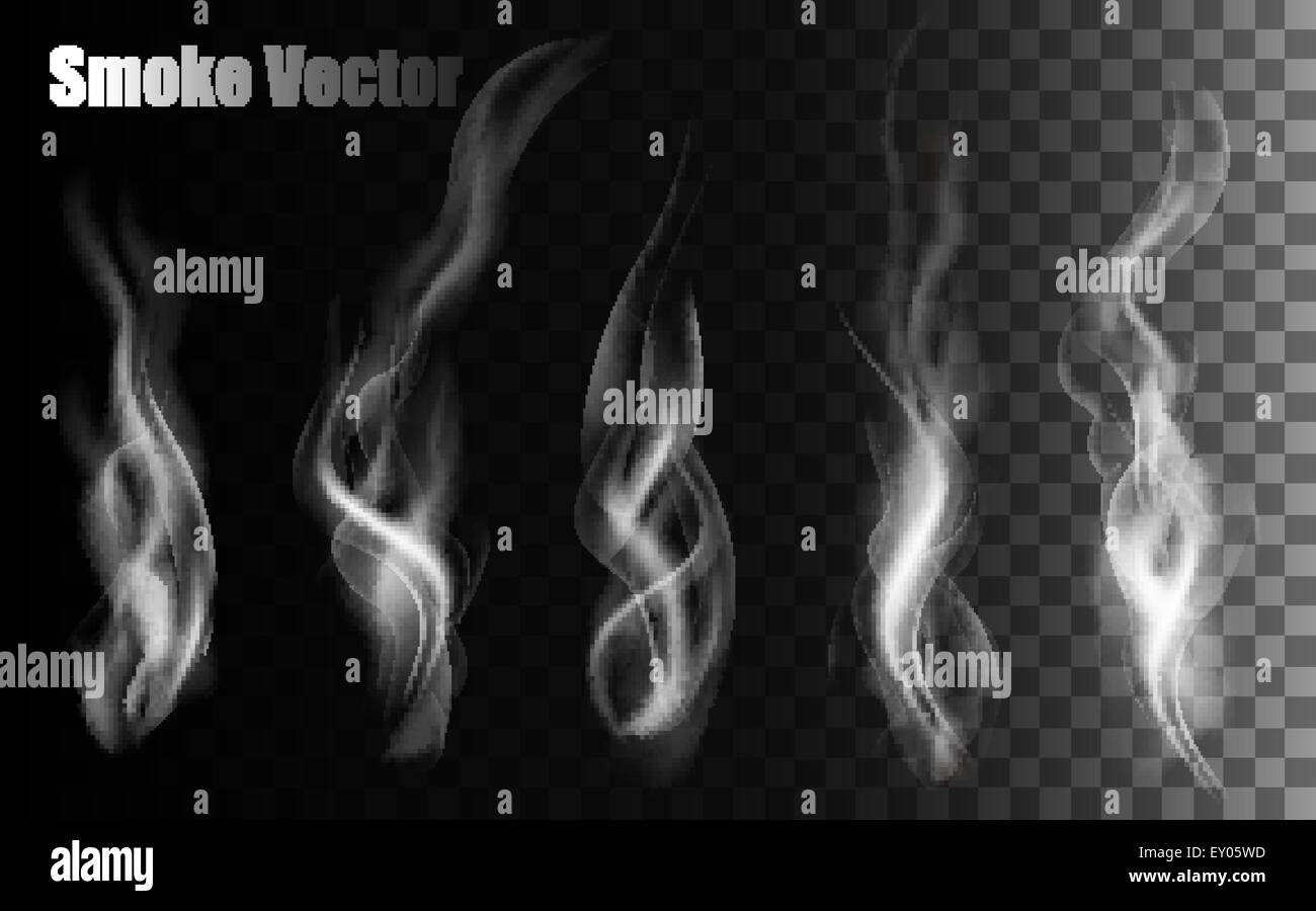 Smoke vectors on transparent background Stock Vector Image & Art - Alamy