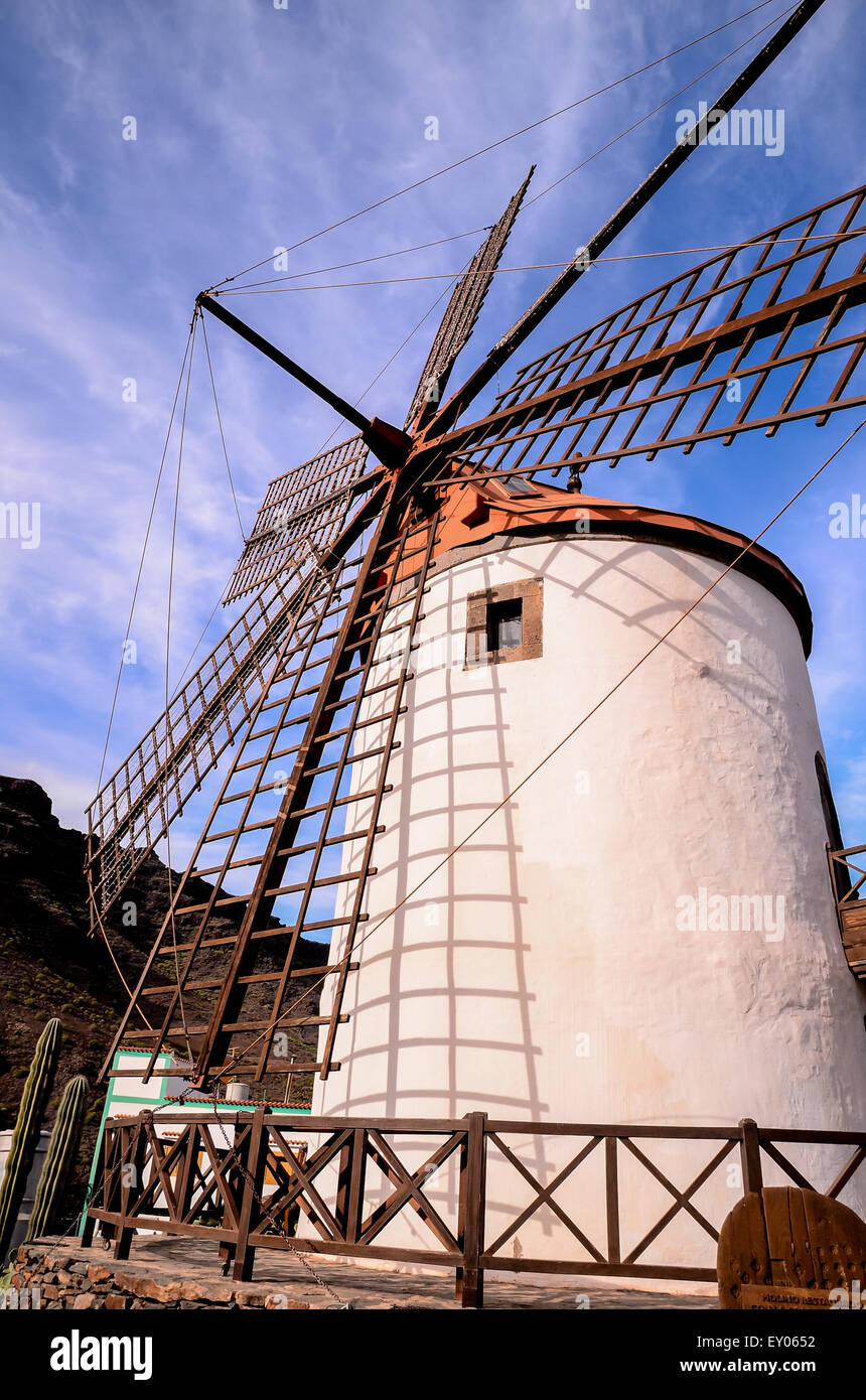 Vintage Wind Mill Stock Photo - Alamy