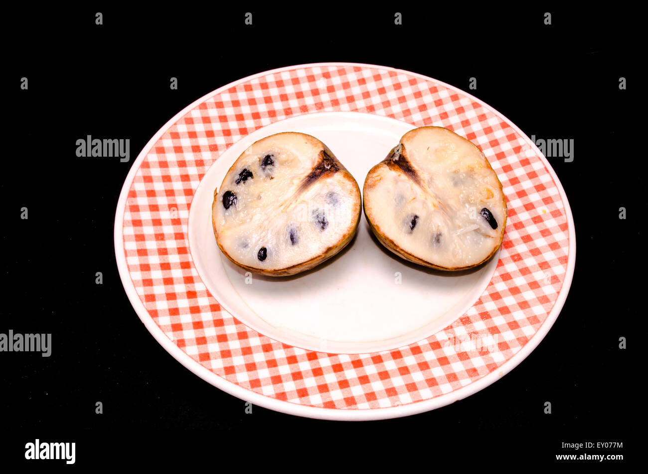 Fresh Green and Brown Ripe Cherimoya Stock Photo - Alamy