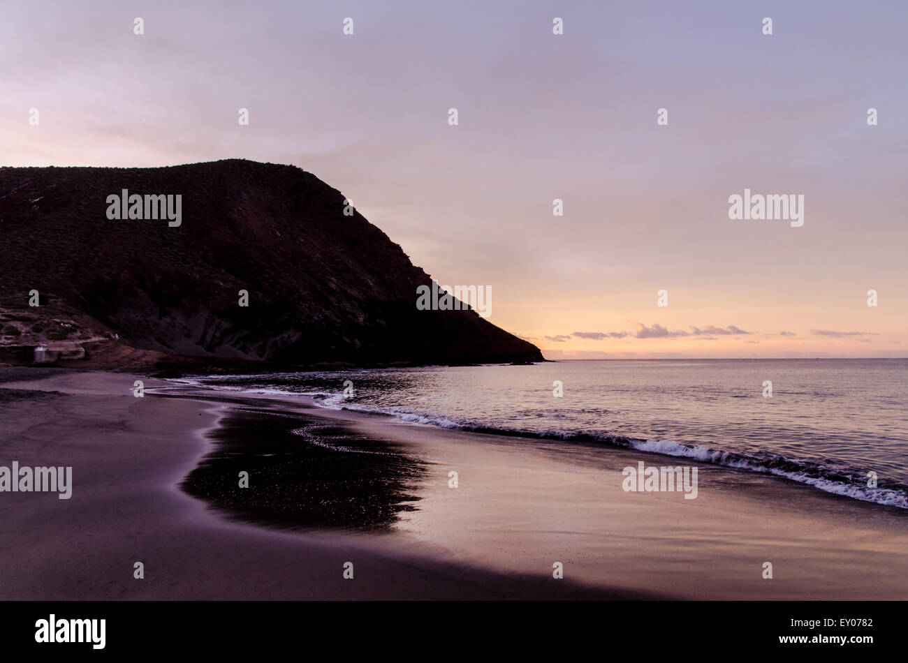 Sunset on the Atlantic Ocean Stock Photo - Alamy