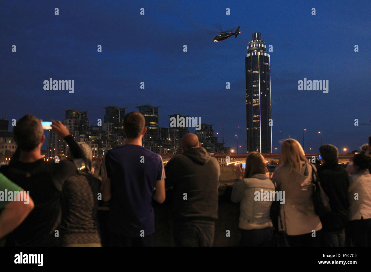 Filming for some of the final scenes of James Bond 'Spectre' take place ...