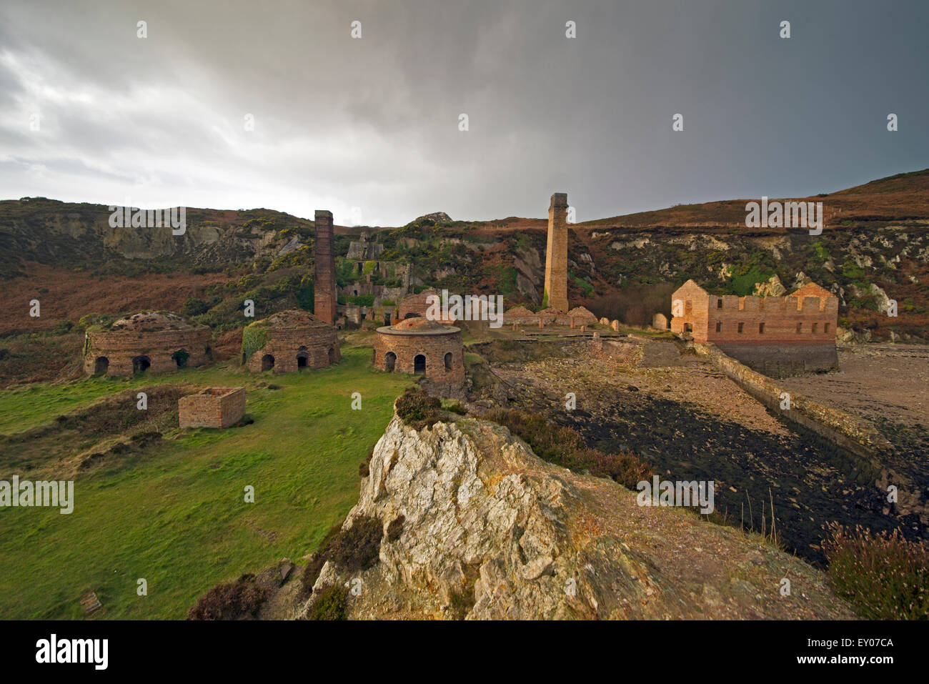 Porthwen Brickworks Llanbadrig Cemaes Bay Anglesey North Wales Uk ...