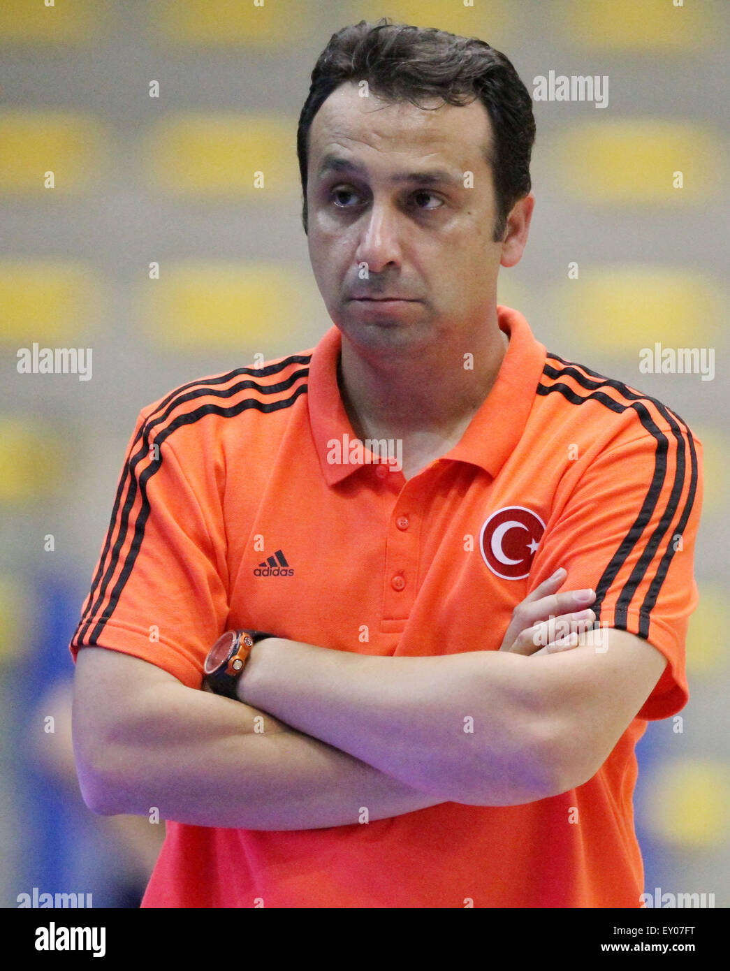 Lignano, Italy. 18th July, 2015. Turkey's Head Coach Taner Gunay during ...