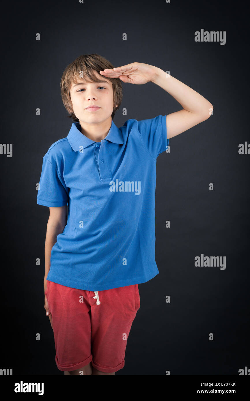 Handsome boy doing different expressions in different sets of clothes ...