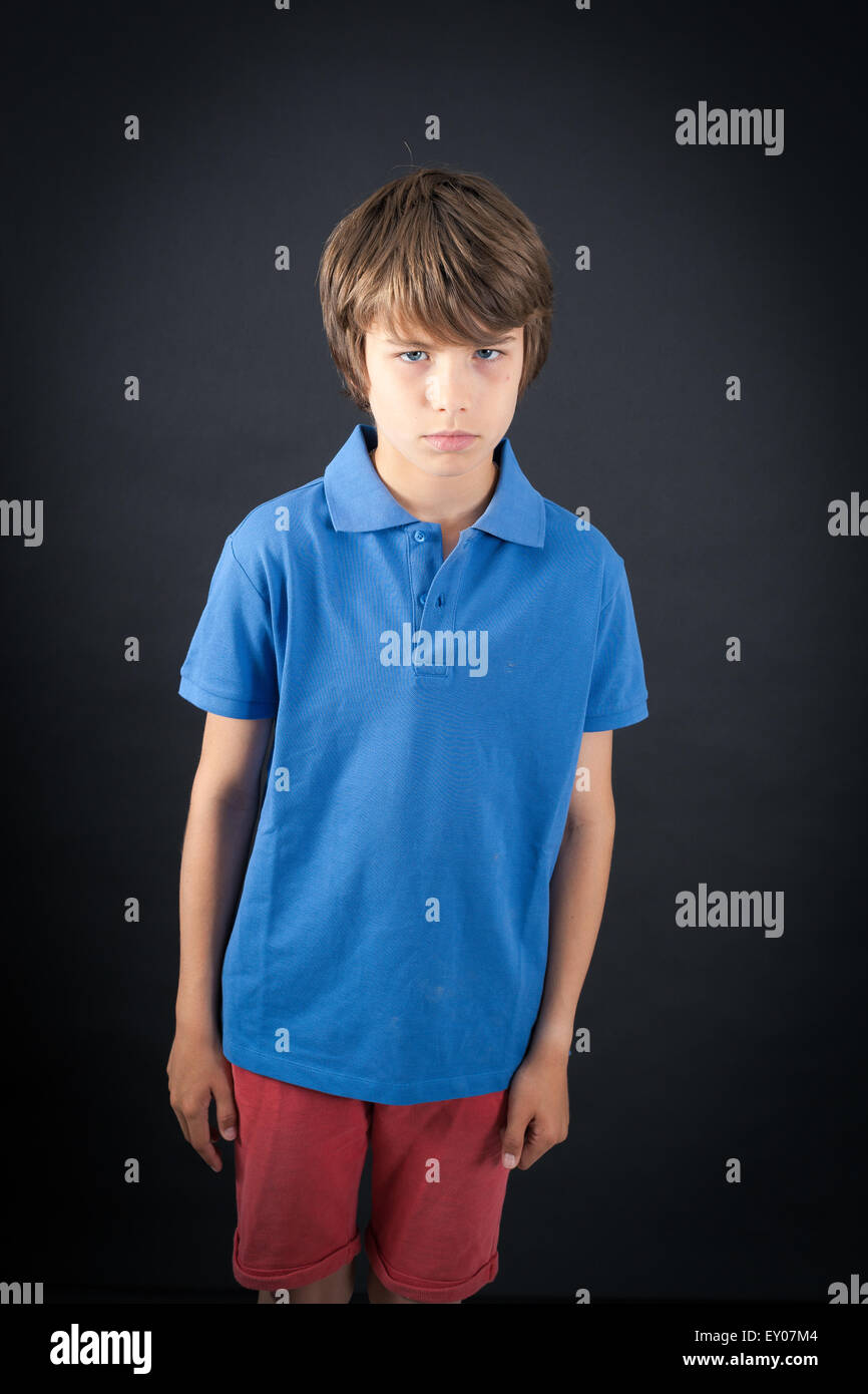 Handsome boy doing different expressions in different sets of clothes ...