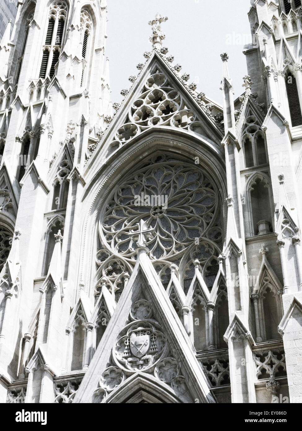 St. Patrick's Cathedral is an historic landmark in New York City, USA ...