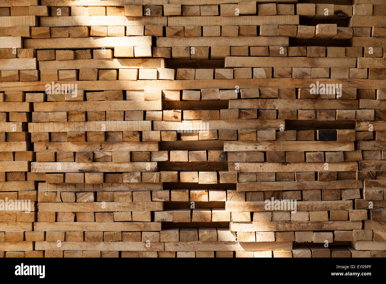 Stack of wooden beams hi-res stock photography and images - Alamy