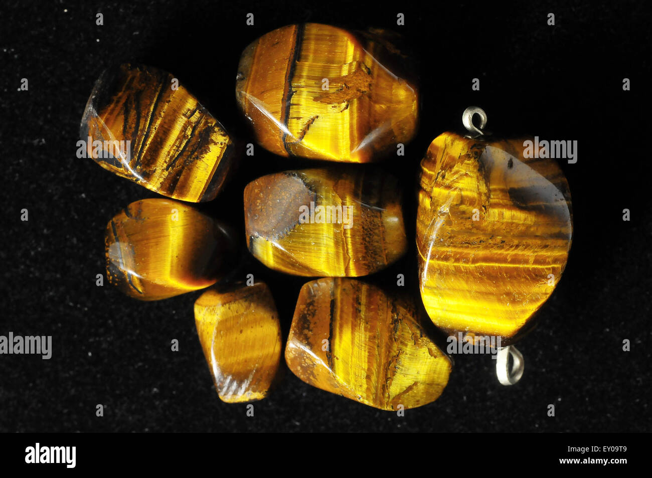Tiger Eye Stones Stock Photo - Alamy