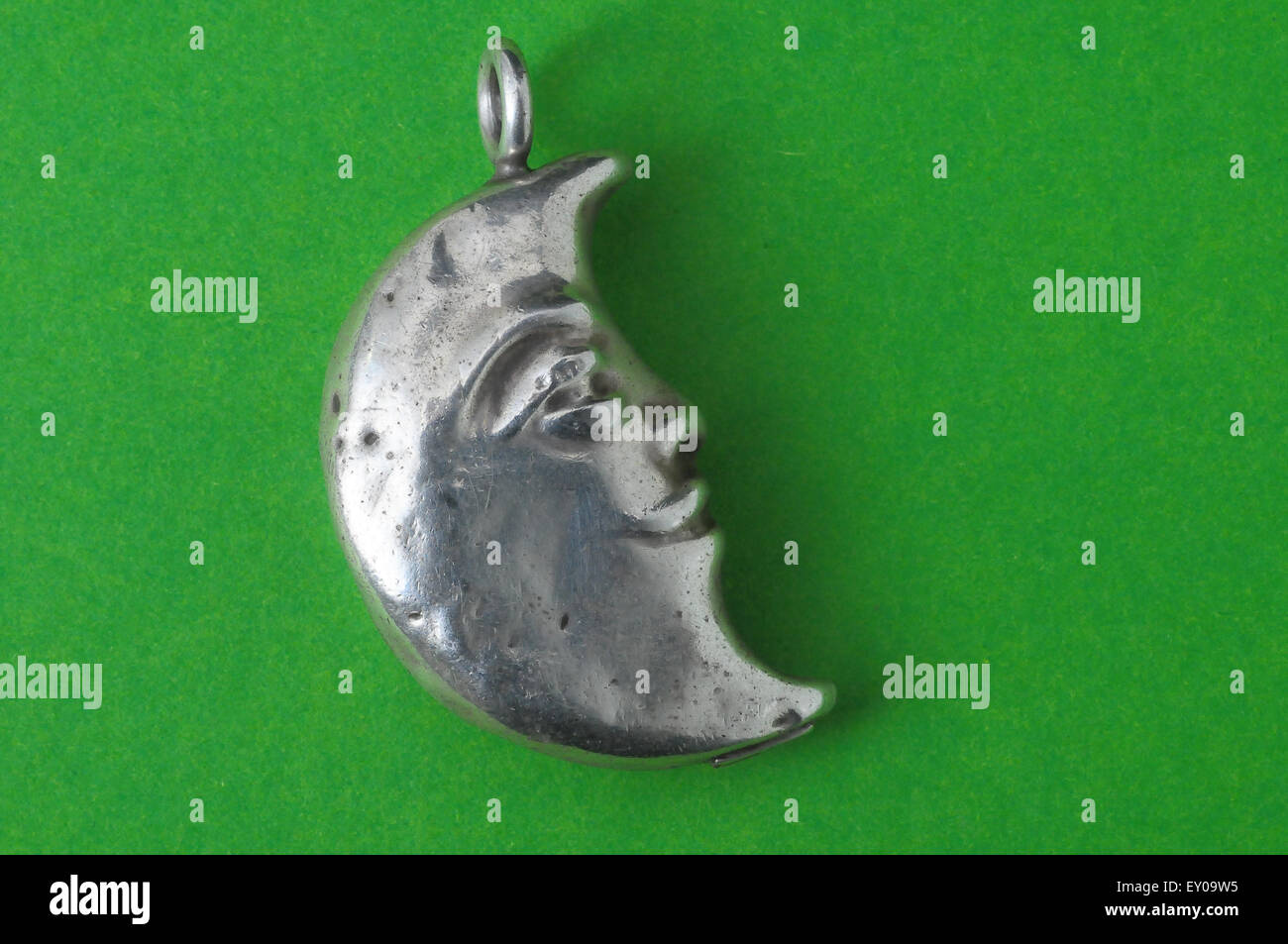 Half Moon Silver Jewel Stock Photo - Alamy