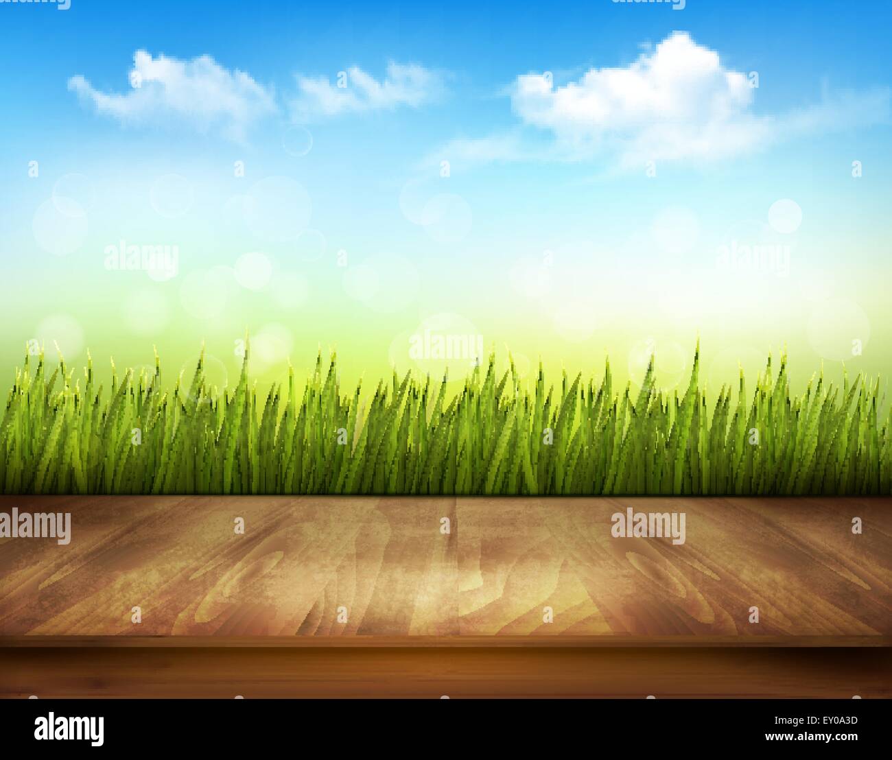 Terrace view blue sky Stock Vector Images - Alamy