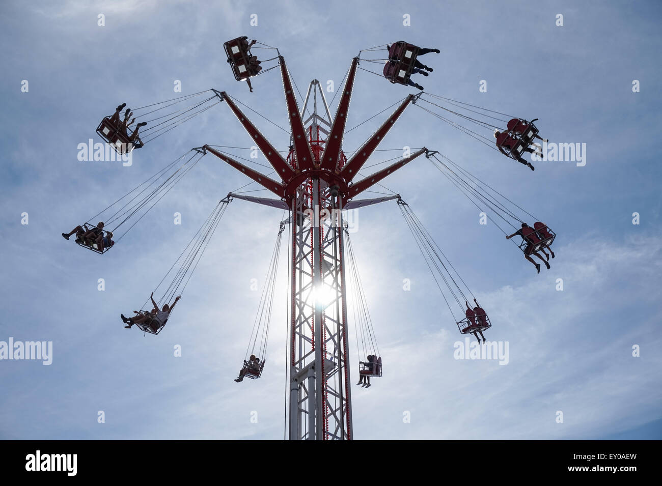 Fairground swing ride hi-res stock photography and images - Alamy