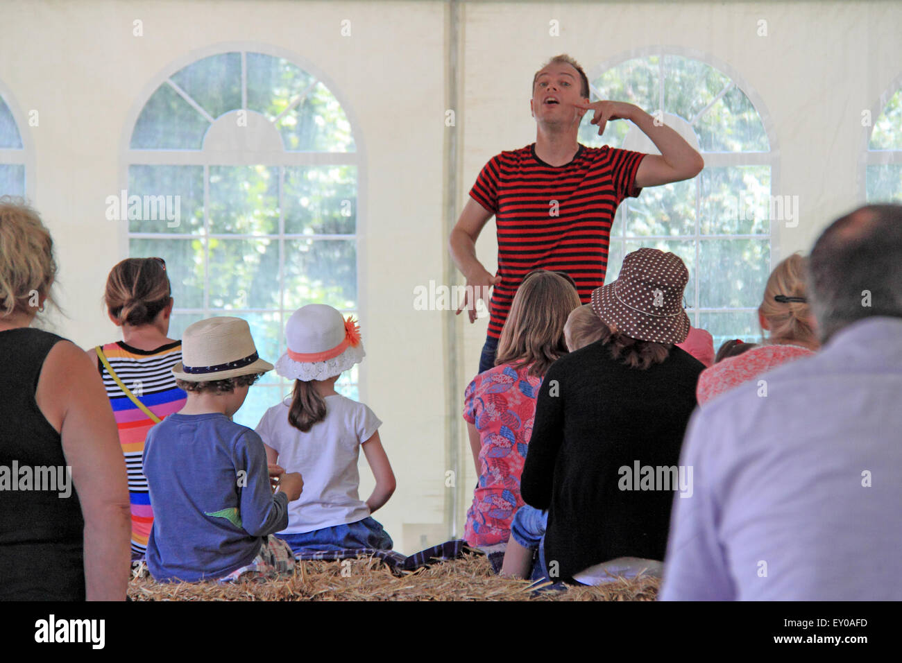 Dominic Berry performs his book "The Dragon Who Hates Poetry" at Royal ...