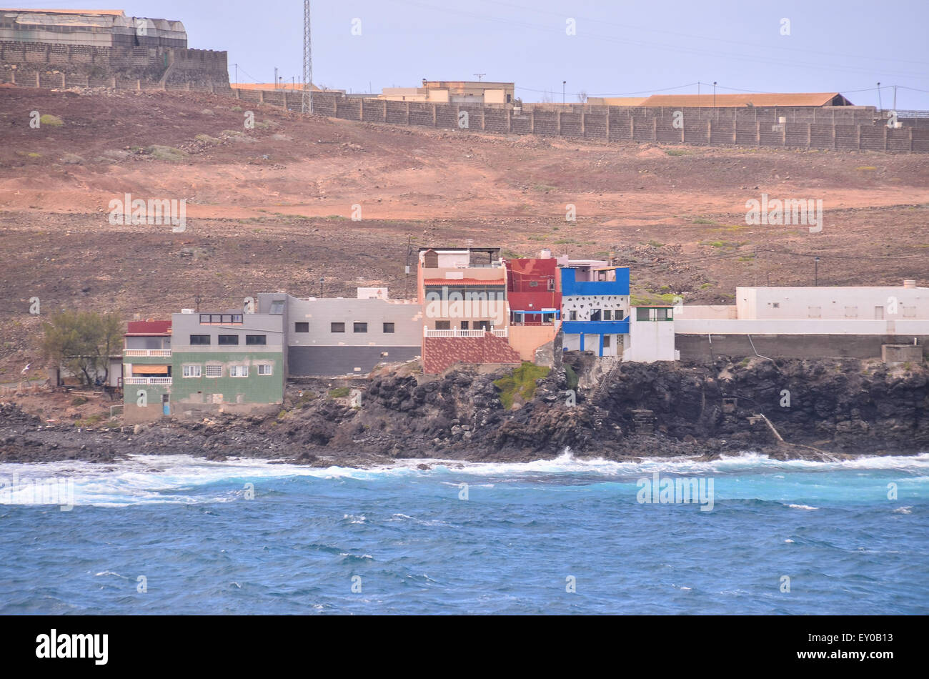 Typical Colored Colonial Spanish Building Stock Photo - Alamy